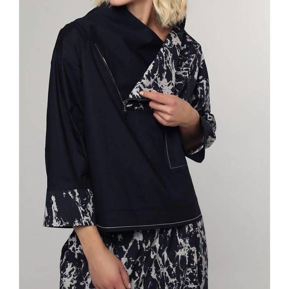 Ozai N Ku | Tops | New Ozai N Ku Splash Top In Black | Poshmark